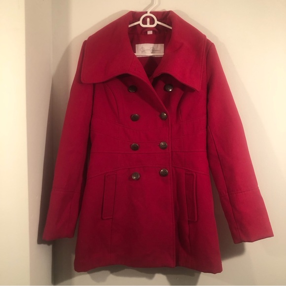Jessica Simpson | Jackets & Coats | Jessica Simpson Pea Coat Hot Pink ...
